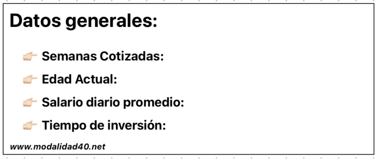 🥇 Calculo de Modalidad 40 IMSS - Gratis en solo 2 minutos